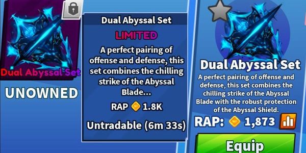 Buy Limited Swords Limited Dual Abyssal Set - Blade Ball RBL Blade Ball ...