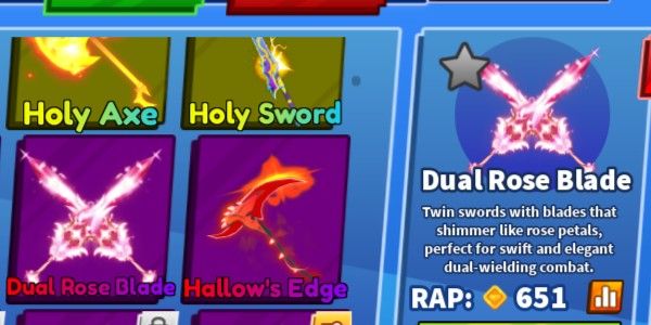 Buy Limited Swords Dual Rose Blade Blade Ball Blade Ball Roblox 2919835 ...