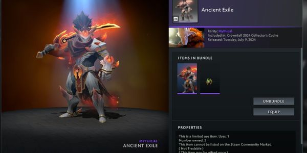 Buy Item Gift Ancient Exile (Juggernaut Set CrownFall 2024 Collector's Cache) Dota 2 2919736 ...