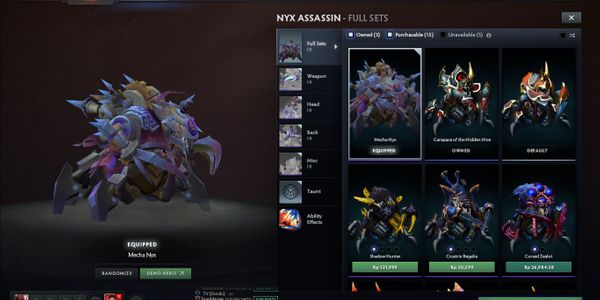 Beli Item Gift Mecha Nyx (Nyx Assain) Crownfall 2024 Collector's Cache Dota 2 Terlengkap dan ...