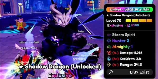 Buy Unit almighty Shadow dragon Anime Defenders Roblox 2922587 | itemku