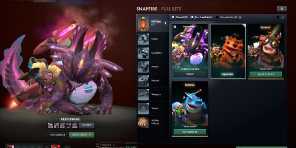 Beli Item Gift Ardalan Arms Race (Snapfire) Crownfall 2024 Collector's Cache Dota 2 Terlengkap ...