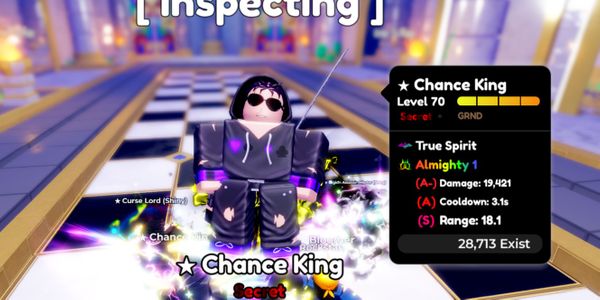 Buy Unit ALMIGHTY Chance King (EVO) with A-/A/S stats Anime Defenders ...