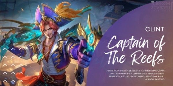 Buy Skin Captain of The Reefs (Epic Skin Clint) Mobile Legends 2923539 ...