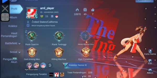 Buy Account (291)Akun Mlbb Skin Kof Masha, Epic Limit Alu Odette, Skin ...