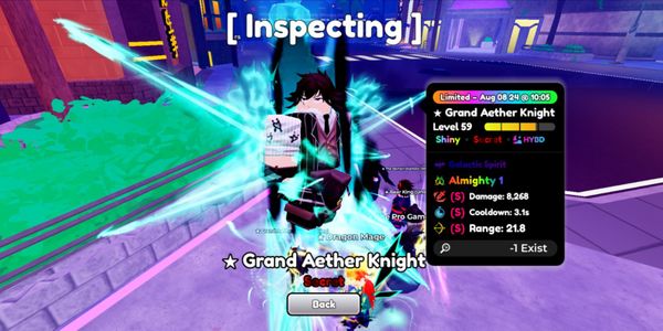 Beli Unit Grand Aether Knight Shiny Anime Defenders Roblox Terlengkap ...