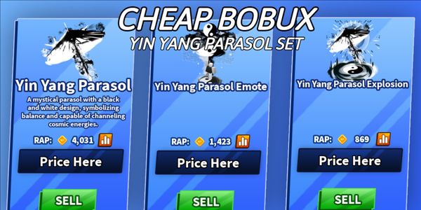 Buy Limited Swords Yin Yang Parasol Set Limited | Blade Ball RBL Blade ...