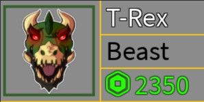Beli Fruit T-Rex (Beast) Permanent Gift Trex Blox Fruits Roblox Terlengkap dan Termurah ...