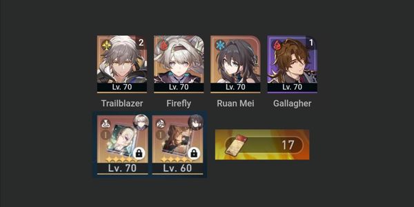 Beli Akun [Caelus] Firefly (Sign) + Ruan Mei (Sign) + Himeko + Yanqing ...