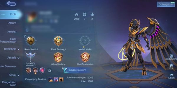 Buy Account AKUN MLBB HERO 36 SKIN 44 LUCKYBOX KAJA VENOM ANGELA ...