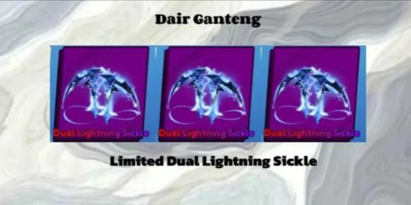 Buy Limited Swords Limited Dual Lightning Sickle - Blade Ball Roblox ...