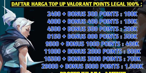 Beli Redeem Code TOP UP 4500 + BONUS 500 VALORANT POINTS / POINTS ...