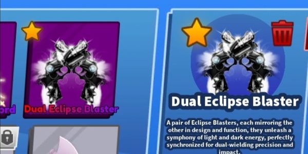 Buy Limited Swords Dual eclipse blaster Blade Ball Roblox 2932196 | itemku