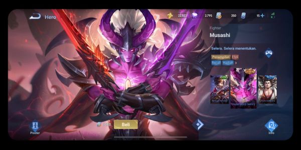 Buy Gift Skin Skin Musashi Legend Underworld Sentry Murah Honor Of ...