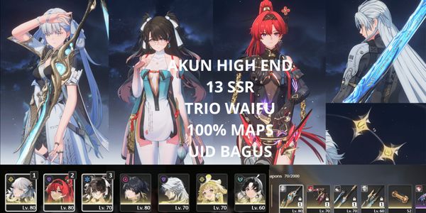 Buy Account [SEA] AKUN HIGH END 13 SSR, JINSHI SIGN, YINLIN SIGN, ZHEZHI, CALCHARO R2, VERINA R1 ...