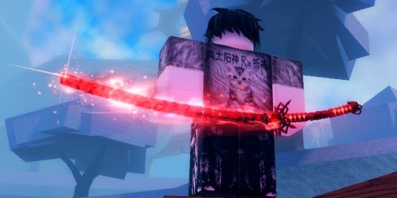 Buy Limited Swords Red Ninja Katana (full set) via trade Blade Ball ...