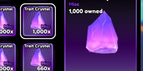 Beli Item 1000 Trait Crystal Anime defenders Anime Defenders Roblox ...