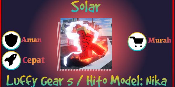 Buy Item SOLAR Luffy Gear 5 / Hito Model: Nika Legendary Trait A ...