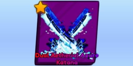 Buy Limited Swords Dual Aetherial Azure Katana Blade Ball 2933034 | itemku