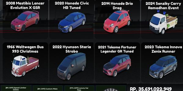 Beli Akun Akun 6 Limited CDID (Car Driving Indonesia) Car Driving ...