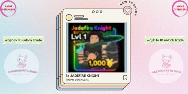 Buy Unit JADEFIRE KNIGHT | ANIME DEFENDERS Anime Defenders 2943419 | itemku