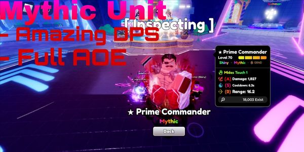 Beli Unit Prime Commander | Anime Defenders Roblox Anime Defenders ...