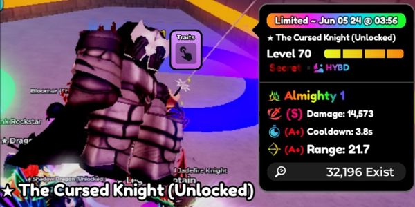 Buy Unit THE CURSED KNIGHT (IGRIS) ALMIGHTY GOOD STAT Anime Defenders ...