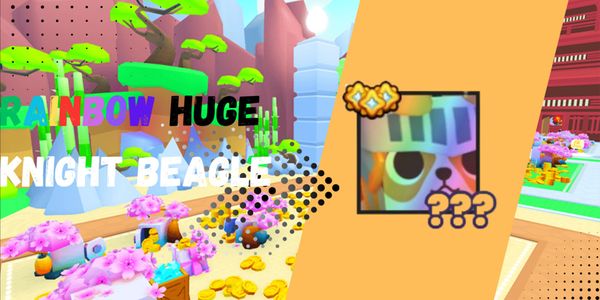 Beli Pets Rainbow Huge Knight Beagle Roblox Pet Simulator 99 ...