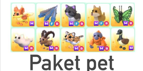 Beli Pet Paket Pet Mega Neon M, MR, MFR / ADOPT ME Adopt Me Roblox ...