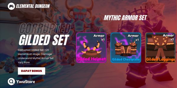 Buy Item Corrupted Gilded Set +20 (Mythic Underworld Armor Set ...