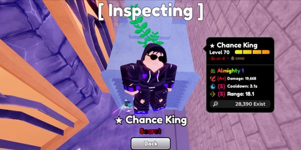 Buy Unit CHANCE KING HAKARI ALMIGHTY A+SS Anime Defenders Roblox ...