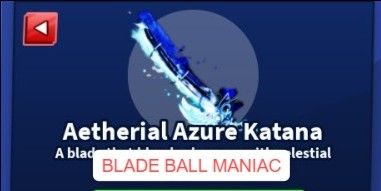 Buy Limited Swords Aetherial Azure Katana Limited Blade Ball RBL Blade ...