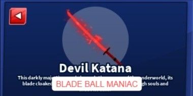 Buy Limited Swords Devil Katana Blade Ball RBL Blade Ball 2945618 | itemku