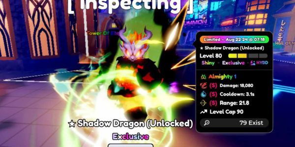 Buy Unit Shiny Shadow Dragon Almighty SSS Anime Defenders Roblox ...