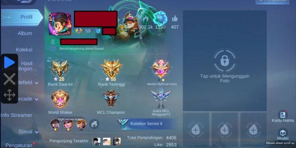 Buy Account (345)Akun Mlbb Emblem Max Collector Natalia, Epic Rafaela ...