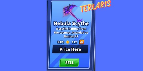 Beli Limited Swords Nebula Scythe Blade Ball Blade Ball Roblox ...