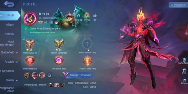 Buy Account AKUN MLBB HERO 125 || SKIN 276 || AKUN SULTAN FULL GARANSI ...
