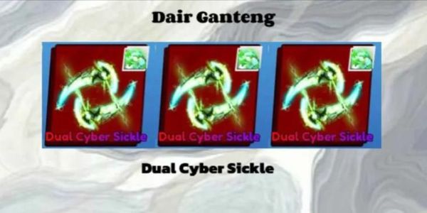 Beli Limited Swords Unique Dual Cyber Sickle Finisher - Blade Ball RBL ...