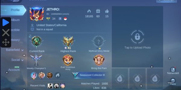 Buy Account (363)Akun Mlbb Skin Collector Pharsa, Epic Nana, Gusion ...