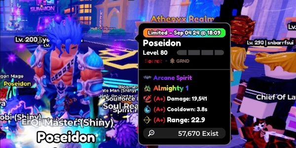 Buy Unit Poseidon almighty Unevo triple A+ Anime Defenders Anime ...