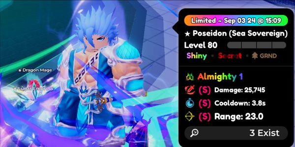 Beli Unit Shiny Poseidon (Sea Sovereign) almighty -Anime Defenders ...