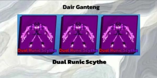 Buy Limited Swords Limited Dual Runic Scythe - Blade Ball Roblox Blade ...