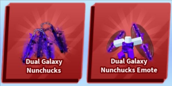 Buy Limited Swords Dual Galaxy Nunchucks Set (Sword, Emote) Non ...