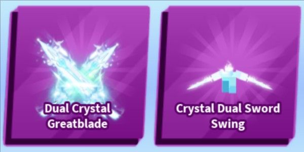 Buy Limited Swords Dual Crystal Greatblade Set(Sword, Emote) Blade Ball ...