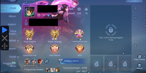 Buy Account (387) MLBB Account Max Emblem 5 Star Annual Gord, Epic 11 ...