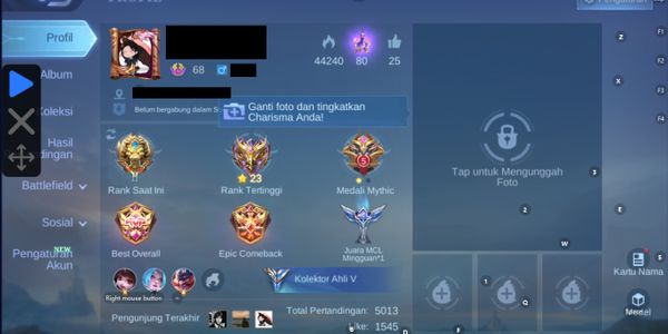 Buy Account (392) MLBB Account Sultan Skin Esmeralda Dawning, Epic Esme ...