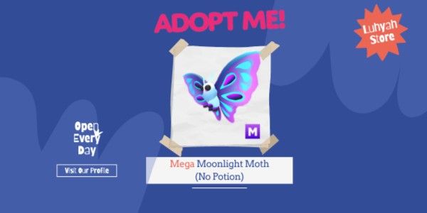 Buy Pet Mega Moonlight Moth (No Potion) Adopt Me Adopt Me Trading Hub ...
