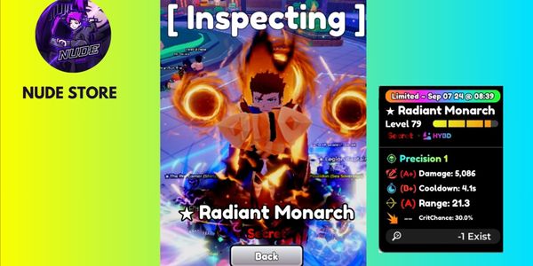 Buy Unit Radiant Monarch ( Evo ) - Anime Defender Anime Defenders ...