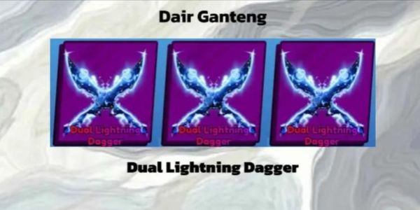 Buy Limited Swords Limited Dual Lightning Dagger - Blade Ball Roblox ...