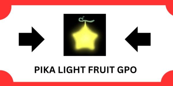 Buy Item Pika Fruit Light GRAND PIECE ONLINE GPO CHEAPEST Roblox ...